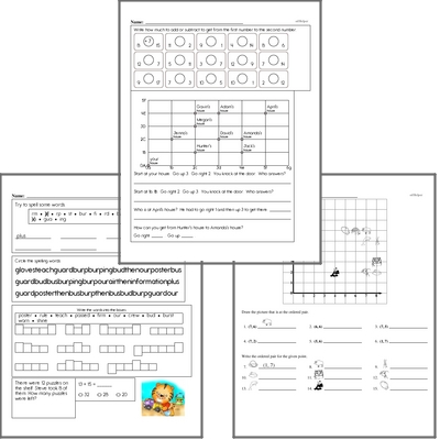 2nd grade Homework Workbooks for January | edHelper
