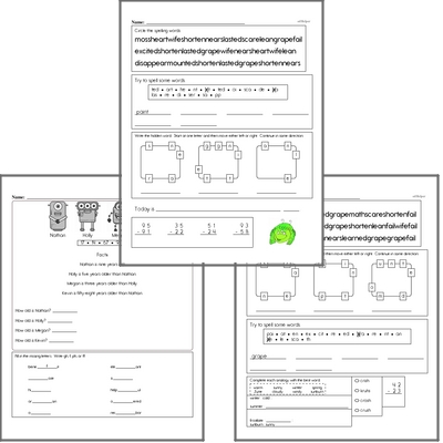 3rd grade Homework Workbooks for May | edHelper