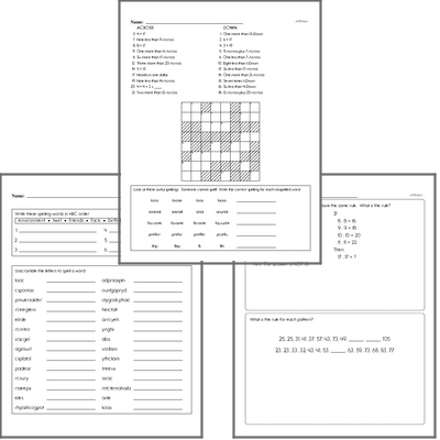 4th grade Homework Workbooks for July | edHelper