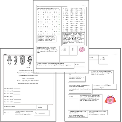 5th grade Homework Workbooks for December | edHelper