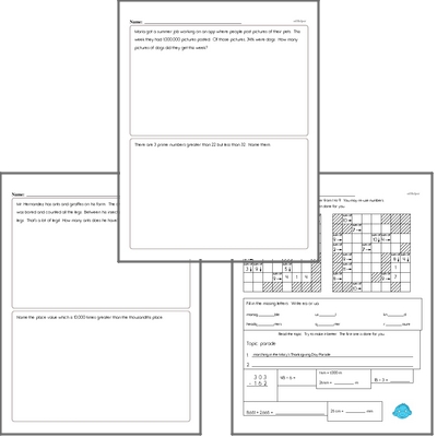6th grade Homework Workbooks for September | edHelper