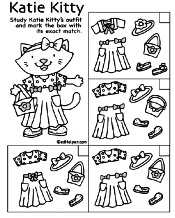Matching the Outfits - Preschool and Kindergarten Activity