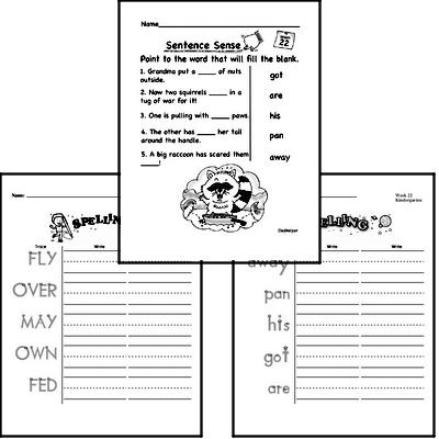 Kindergarten Spelling, Vocabulary, and Word Study Workbooks for ...