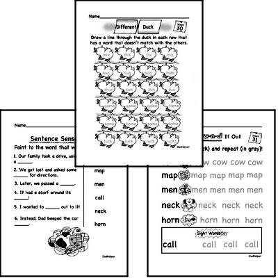 Kindergarten Spelling, Vocabulary, and Word Study Workbooks for April ...