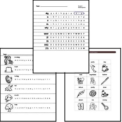 Kindergarten Spelling, Vocabulary, and Word Study Workbooks for July ...