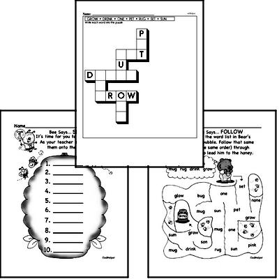 First Grade Spelling, Vocabulary, and Word Study Workbooks for December ...