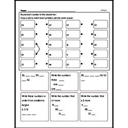 Free First Grade Rounding PDF Worksheets | edHelper.com