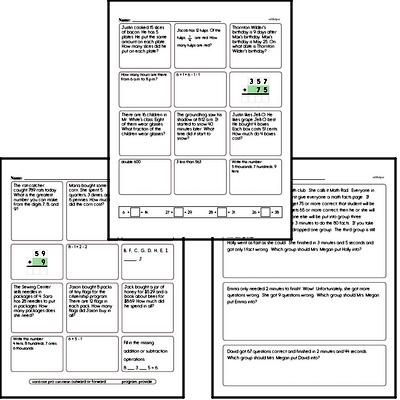 Free Third Grade Enrichment PDF Worksheets | edHelper.com