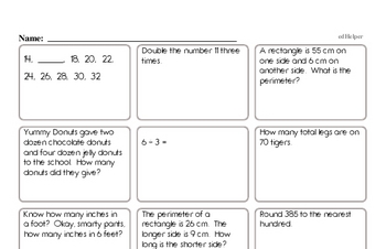 Free Fifth Grade Assessment PDF Worksheets | edHelper.com